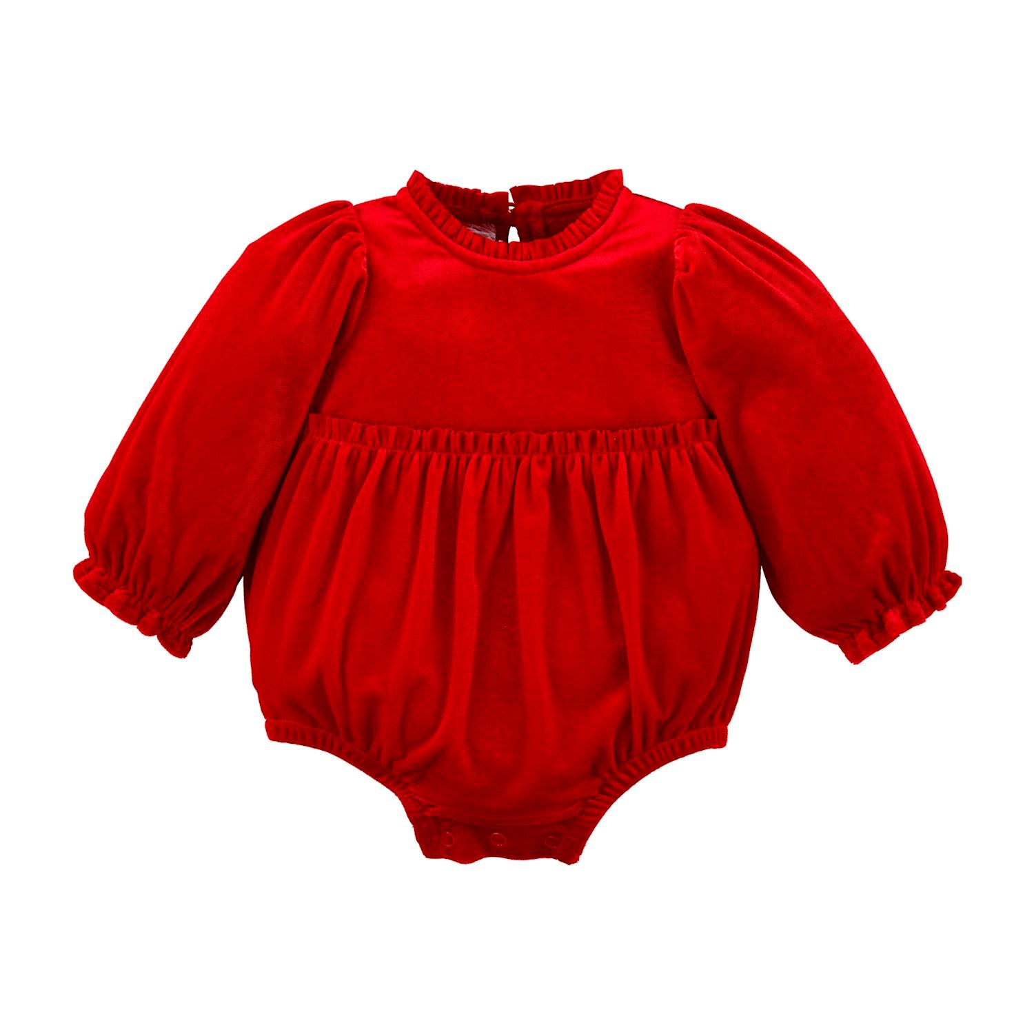 Red Velvet Bubble Romper for Baby Girls – Shop Little Cousins