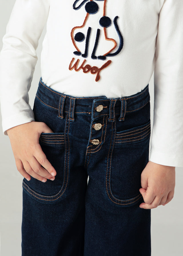 Wide leg jeans for girls – Shop Little Cousins