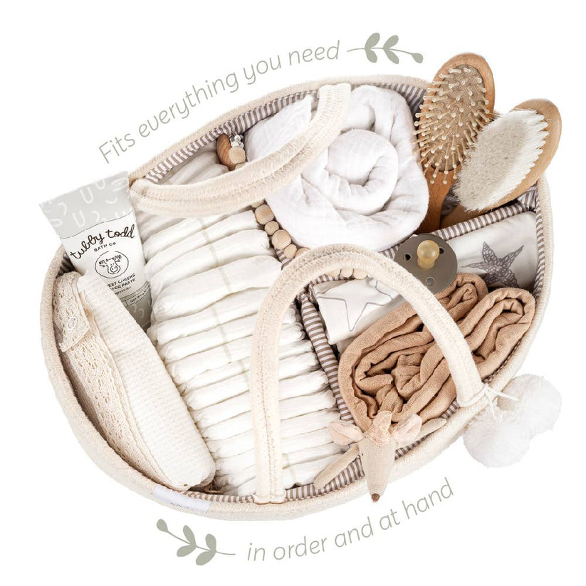 Rope Diaper Caddy | Beige – Shop Little Cousins